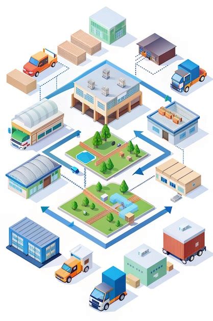 Global Logistics Isometric Infographics Isometric Logistics