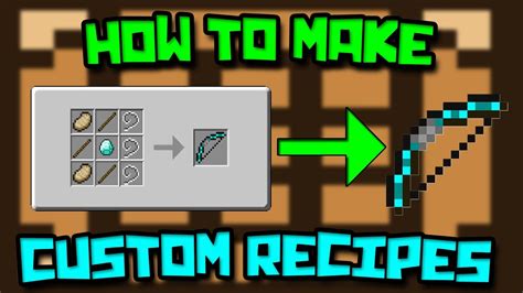 How To Make Custom Crafting Recipes In Minecraft Datapack at Madalyn Hartley blog