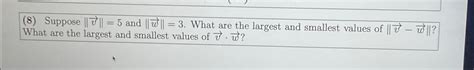 8 ﻿suppose Vecv5 ﻿and Vecw3 ﻿what