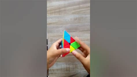 Checker Board Pattern On Pyraminx Cube Shorts Youtube