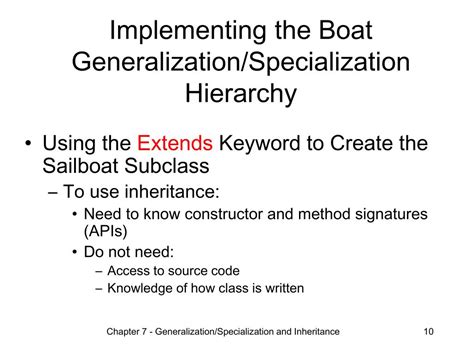 ppt chapter 7 generalization specialization and inheritance