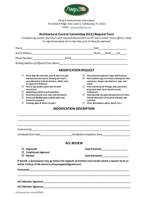Fillable Online Acc Form Revised 09 22 23 Fax Email Print Pdffiller