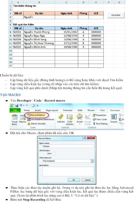 Hướng Dẫn Cơ Bản Về Làm Việc Với Macro Vba Excel · Diendaneduvn