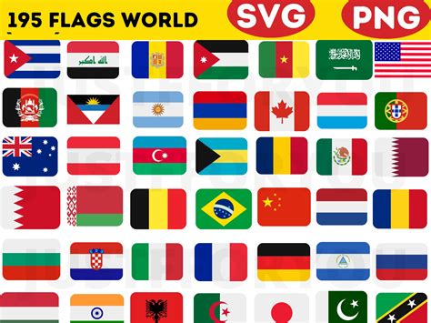 Flags of the world flags countries clipart world flags flag Etsy 日本