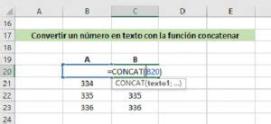Cómo convertir un número en texto usando diversas funciones Conceptos Básicos De Excel