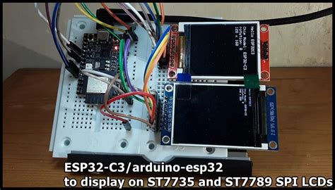 embedded things esp32 c3 arduino esp32 to display on st7735 and st7789