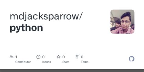 GitHub Mdjacksparrow Python