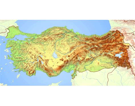 თურქეთი ფიზიკური რუკა Quiz