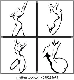 Erotic Nude Ass Over Royalty Free Licensable Stock Illustrations