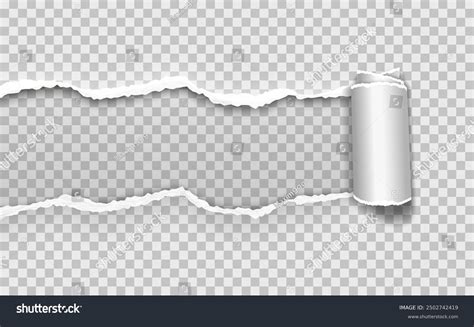 Realistic Torn Paper Edges Rolled Edge Stock Vector Royalty Free 2502742419 Shutterstock