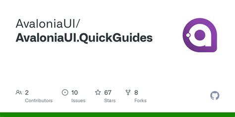 Issues AvaloniaUI AvaloniaUI QuickGuides GitHub