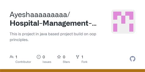GitHub Ayeshaaaaaaaaa Hospital Management System This Is Project In Java Based Project Build