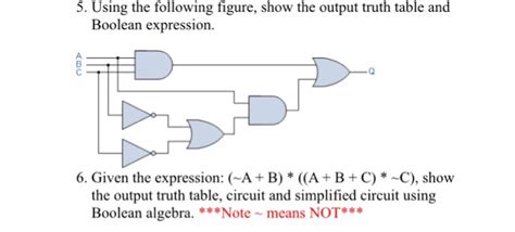 Solved Using The Following Figure Show The Output Truth