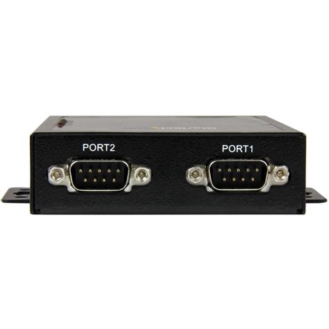 Startech Com 2 Port Serial To IP Ethernet Device ServerRS232Metal And MountableSerial Device