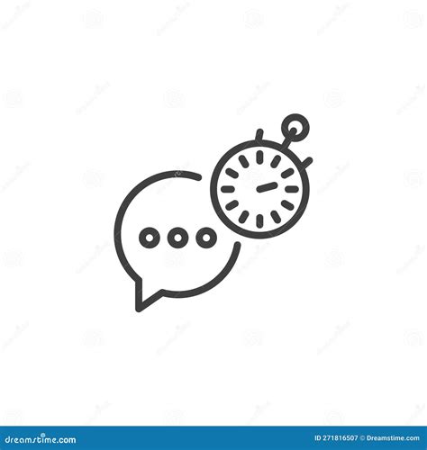 Response Line Icons Collection Feedback Reaction Behavior Answer