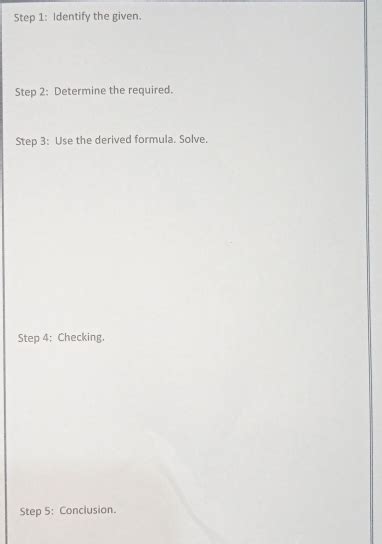 Solved Step 1 Identify The Given Step 2 Determine The Required