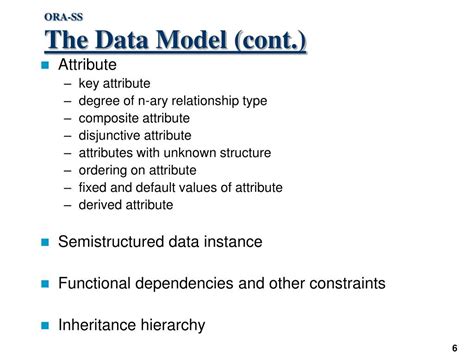 PPT Applications Of ORA SS An Object Relationship Attribute Model