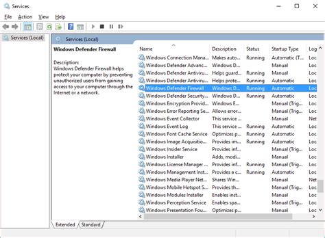 fix unable to activate windows defender firewall in windows 10