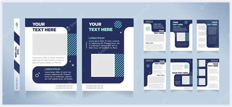 Premium Vector Science Development Blank Brochure Design