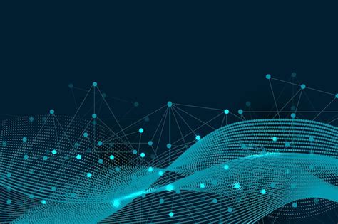 Premium Vector Technology Abstract Background With Connected Line And Dots Big Data Visualization