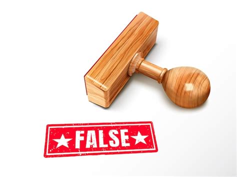 premium vector false text and stamp