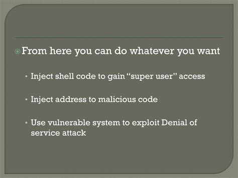 Ppt Non Malicious Program Errors Buffer Overflows Powerpoint
