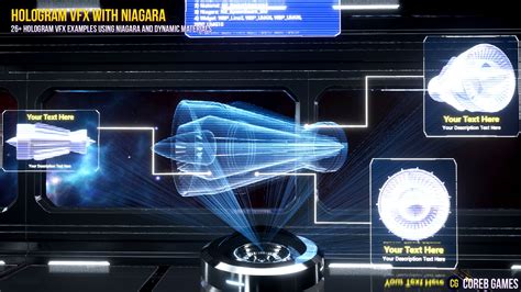 hologram vfx with niagara 2 unreal engine asset