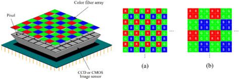 concept and structure of color filter array a bayer color filter