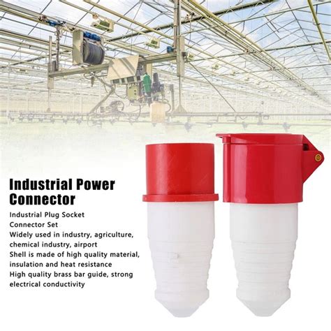 Tools Connector Industrial Portable Socket 16a 3 Phase 3p E 4pin Abs