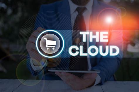 Word Writing Text The Cloud Business Concept For Programs Used In Storing Accessing Data Over