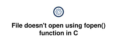 Mayank Negi On Linkedin What Is The Fopen Function In C Programming