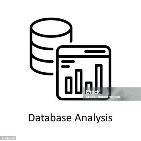 데이터베이스 분석 벡터 개요 아이콘 디자인 그림 흰색 배경에 Eps 10 파일 0명에 대한 스톡 벡터 아트 및 기타 이미지 0명 개념 네트워크 서버 Istock