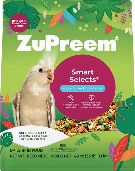 Zupreem Smart Selects Pellets And Seed Blend Daily Food