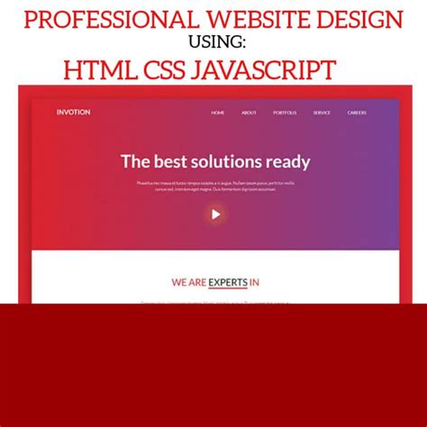 Design And Develop Responsive Website Using Htmlcss And Javascript By