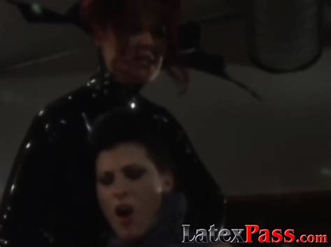 Redhead Dominatrix Torments And Strapon Fucks Bound Sub