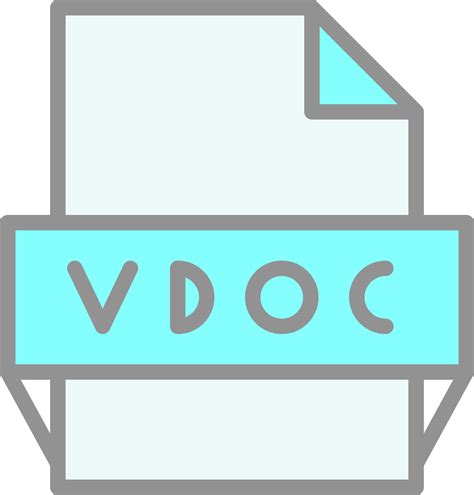 vdoc file format icon 15690772 vector art at vecteezy