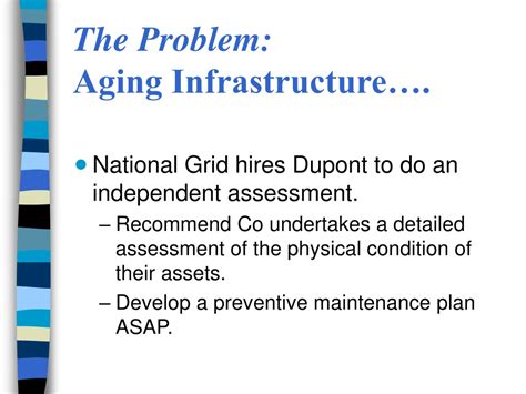 PPT THE AGING INFRASTRUCTURE PowerPoint Presentation Free Download ID