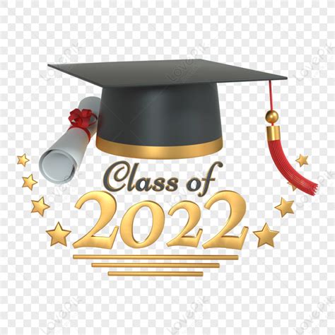 졸업 시즌 2022 황금 일러스트 글꼴 학사 모자 증명서모임의사 모자 Png 일러스트 무료 다운로드 Lovepik