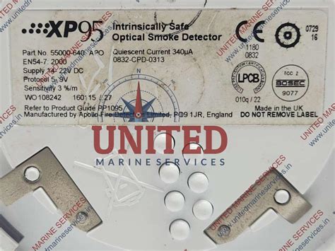 Apollo 55000 640 Apo Xp95 Intrinsically Safe Optical Smoke Detector