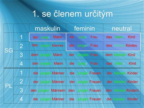 Skloňování přídavných jmen zápis. maskulinfemininneutral SG PL se ...