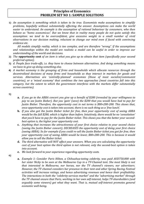 Week 1 Assignment Solution Principles Of Economics Problem Set No 1