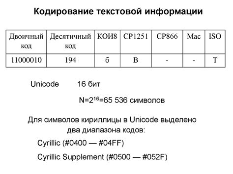 Измерение информации Кодирование информации презентация онлайн