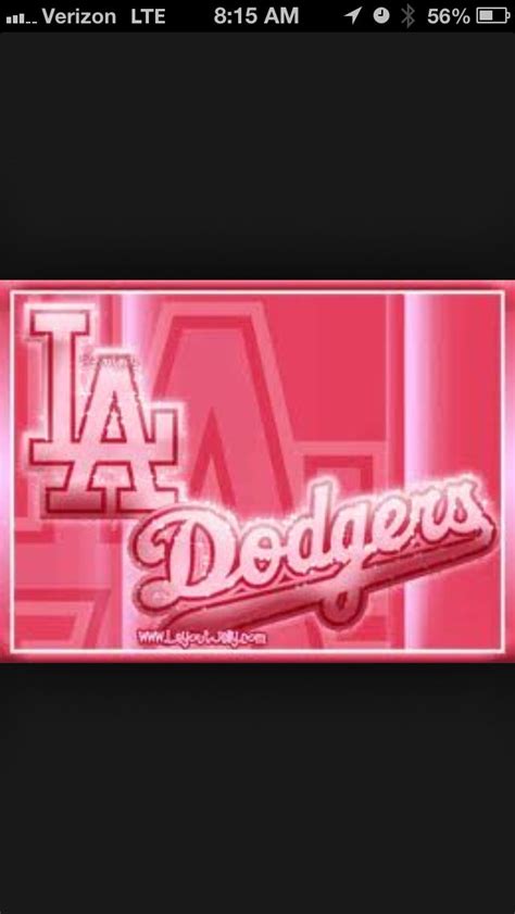 Los Angeles Dodgers Pink Neon Sign