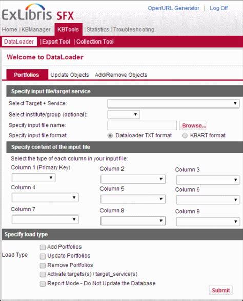 Dataloader Overview Ex Libris Knowledge Center