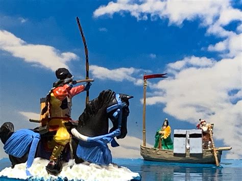 源平合戦 屋島の戦い 那須与一 ミニジオラマ お城のジオラマ鍬匠甲冑屋