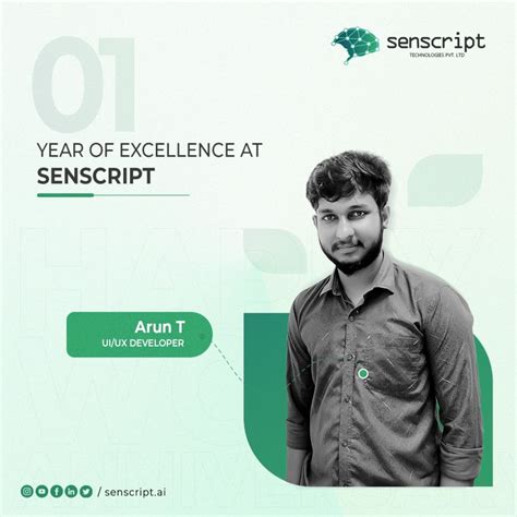 Senscript Technologies On Linkedin Workanniversary Career