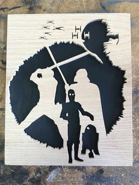 Star Wars Cut With A Scroll Saw 20 00 Scroll Saw Patterns Scroll Saw Art
