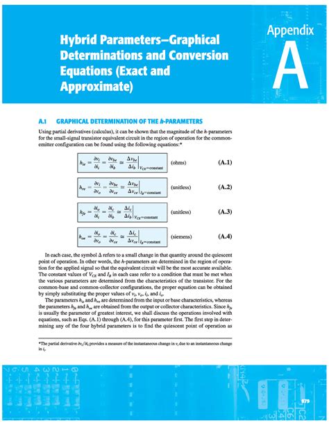 Hybrid Parameters—graphical Determinations And Conversion Equations