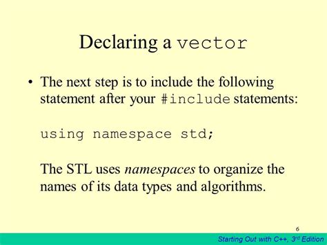 Starting Out With C 3 Rd Edition Introduction To The Stl Vector The