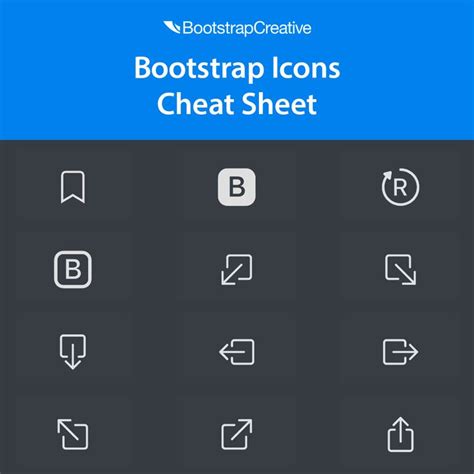 The Bootstrap Icon Set Is Shown